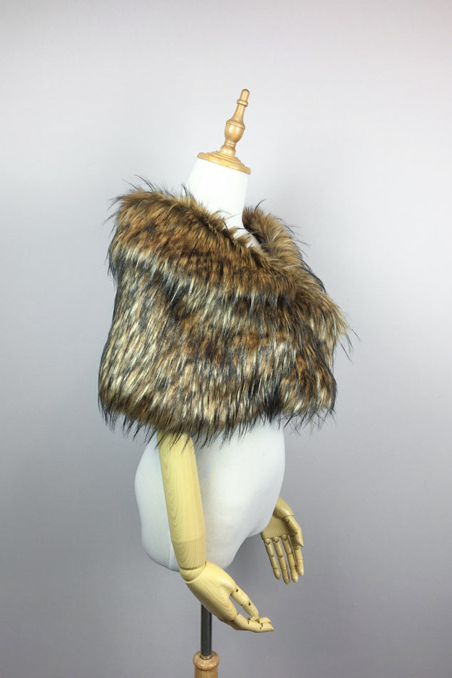 Brown Fur Wrap (Blair Brw02) – Sissily Designs