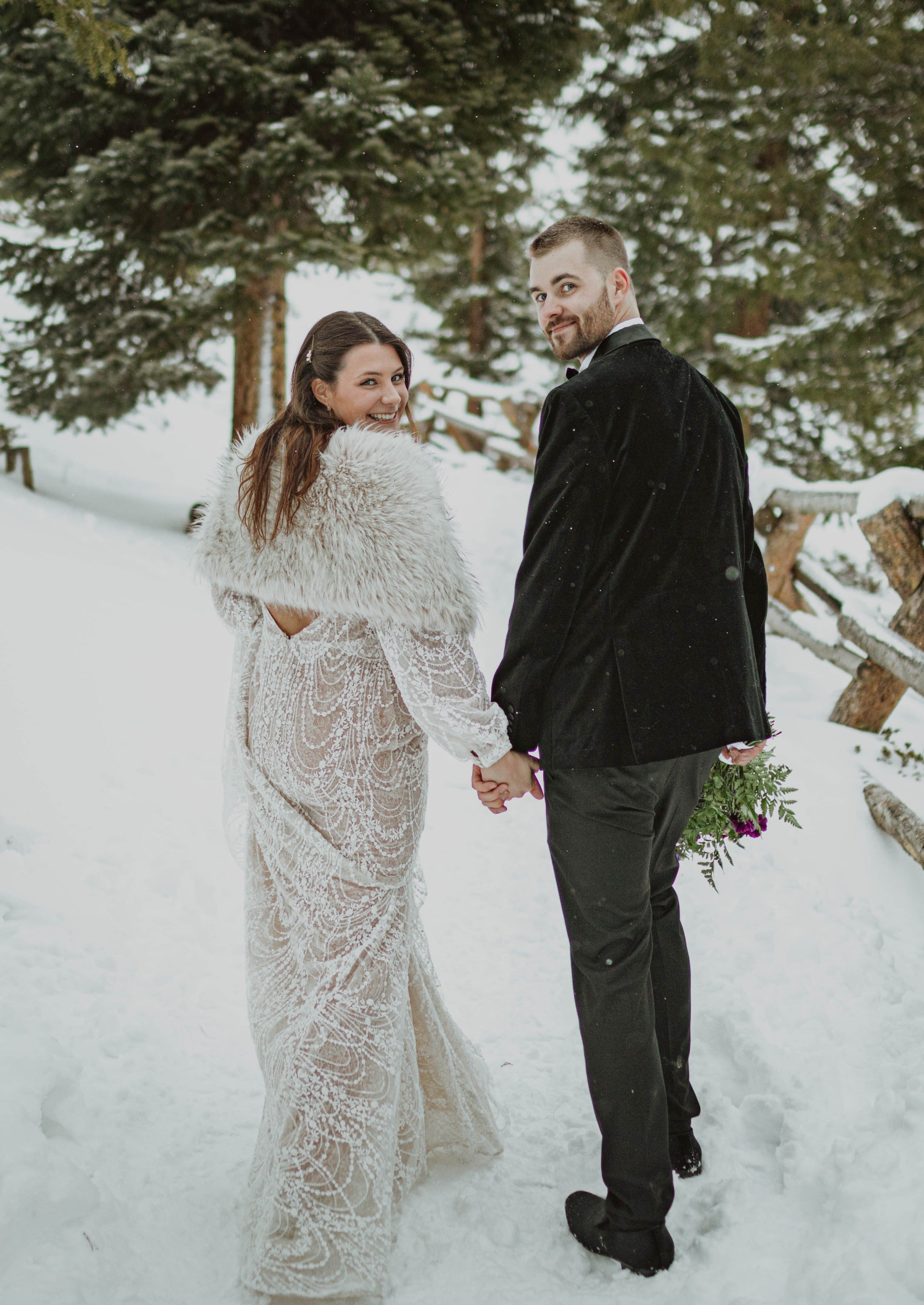 Blush with Black Tips Faux Fur Wrap (Serena Blu02) – Sissily Designs