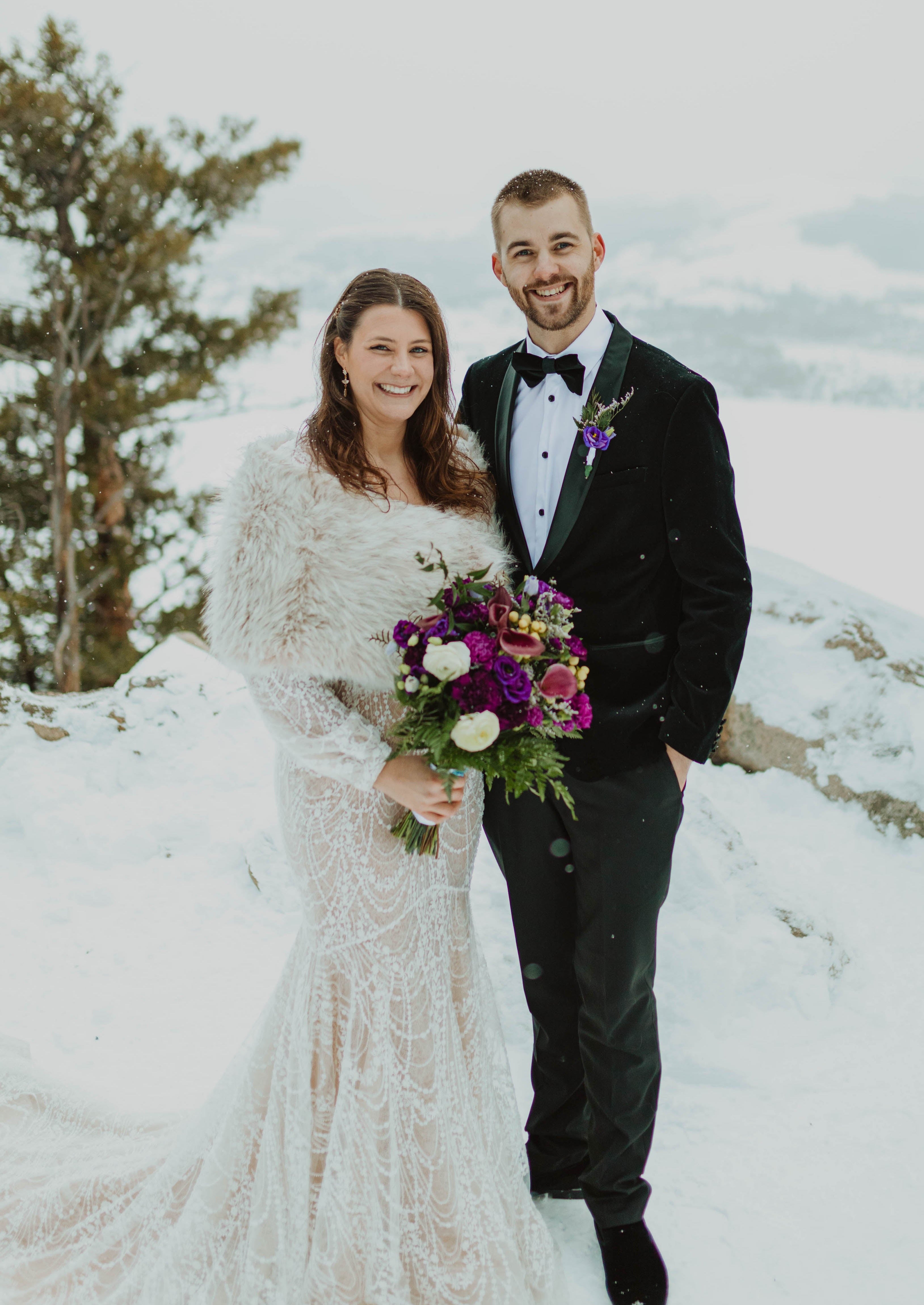 Blush with Black Tips Faux Fur Wrap (Serena Blu02) – Sissily Designs