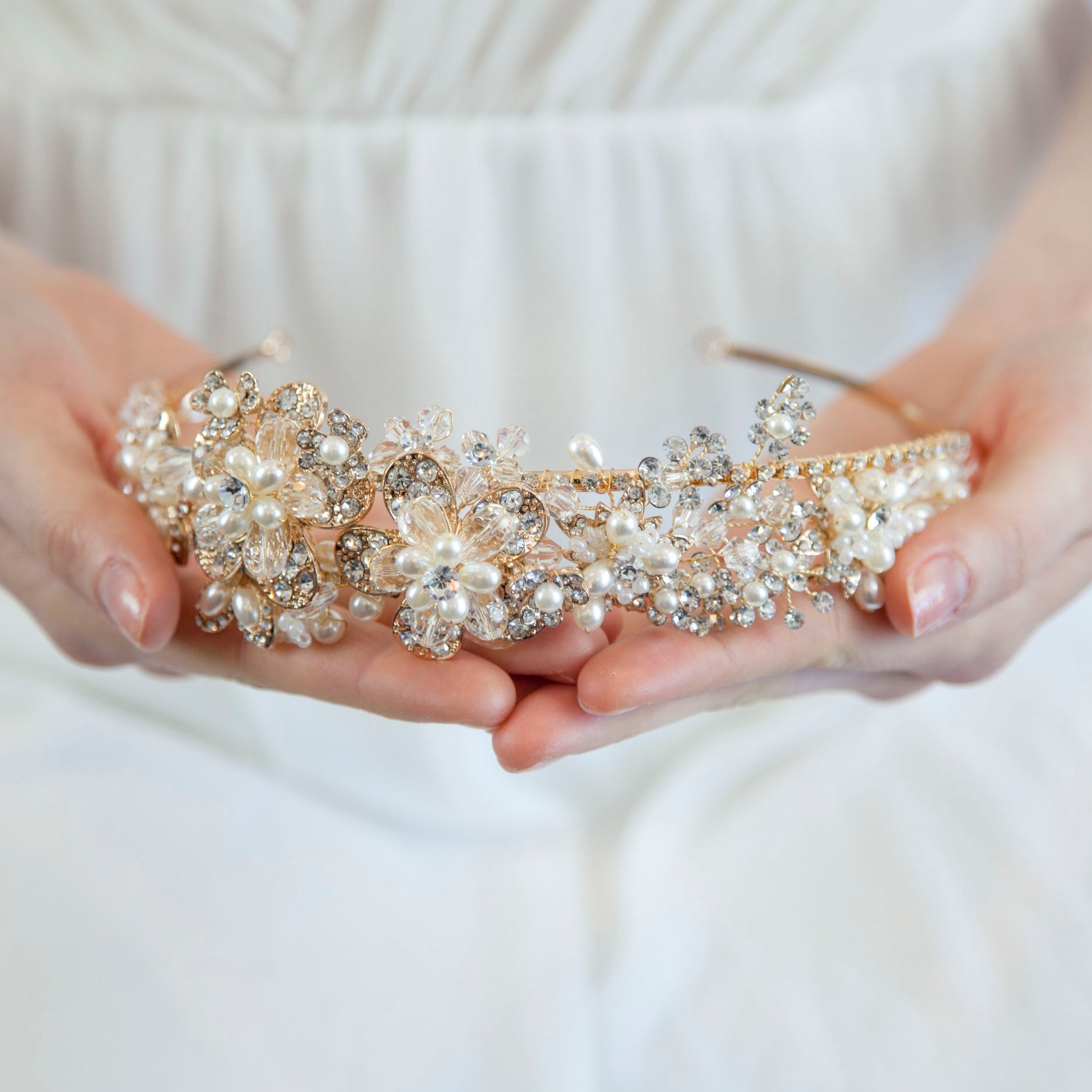 Bridal Gold Tiara – Sissily Designs