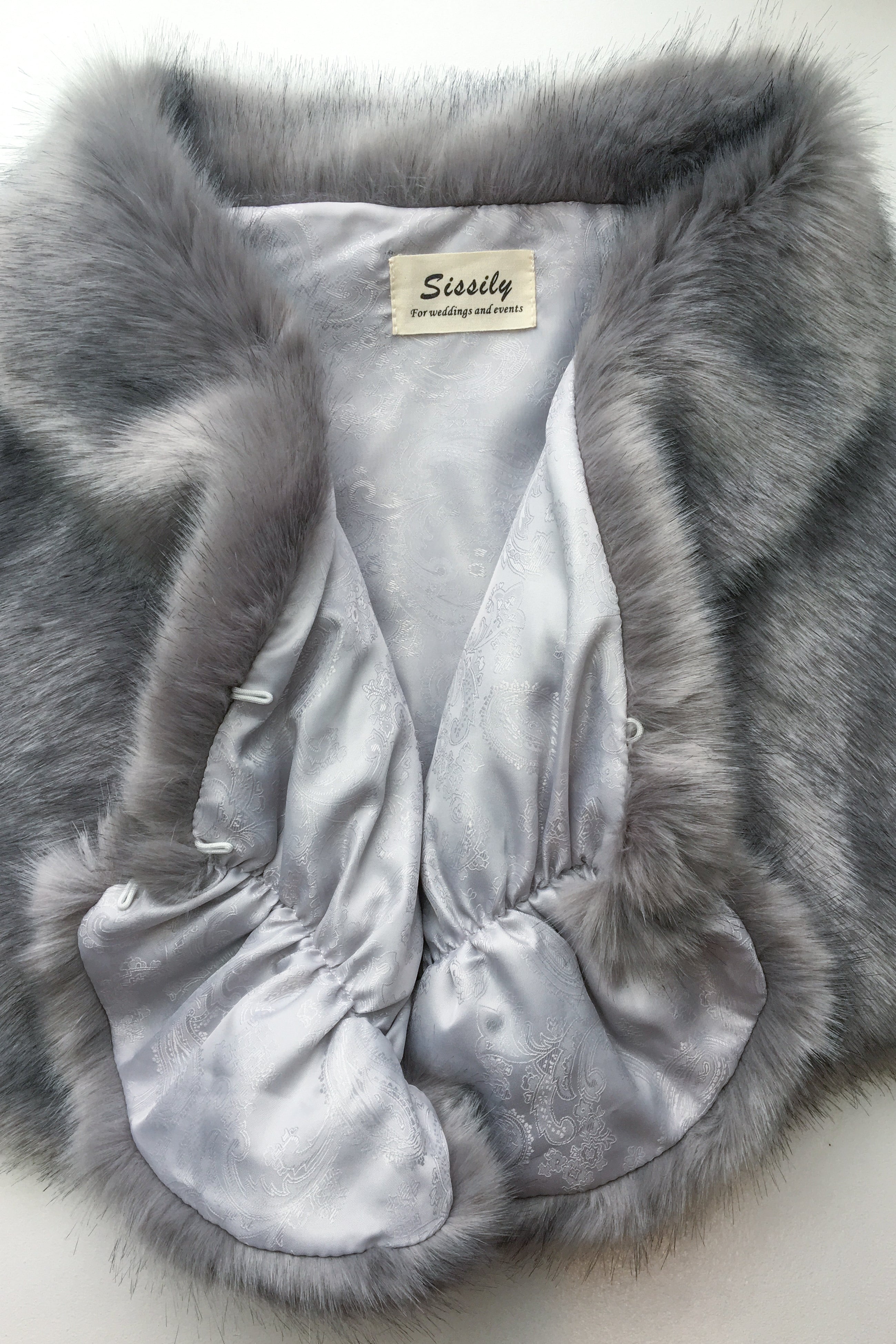 Gray Fur Wrap (Blair Gry04) – Sissily Designs