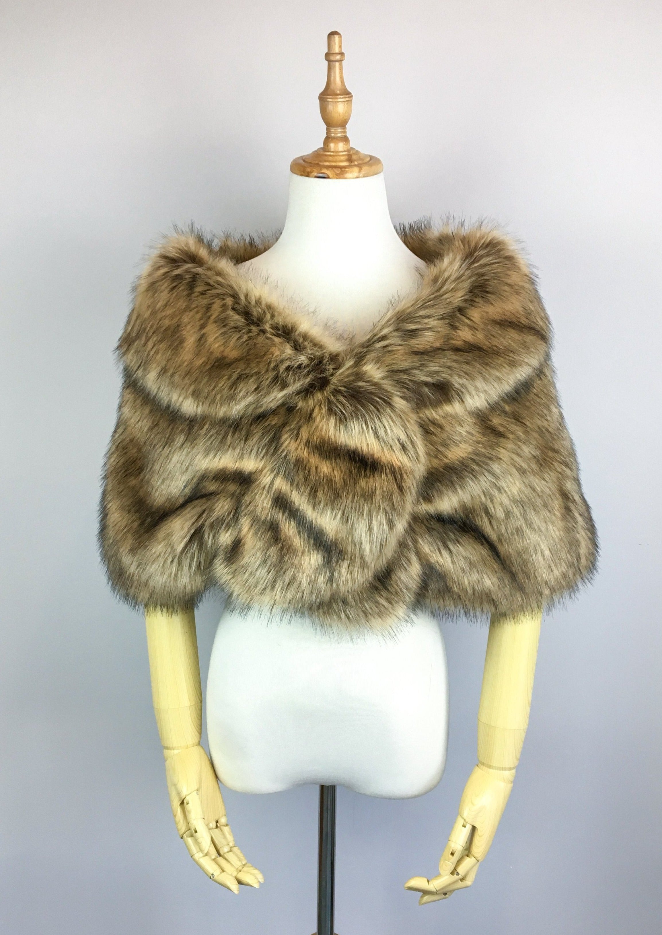 Brown Fur Wrap (Blair Brw03) – Sissily Designs