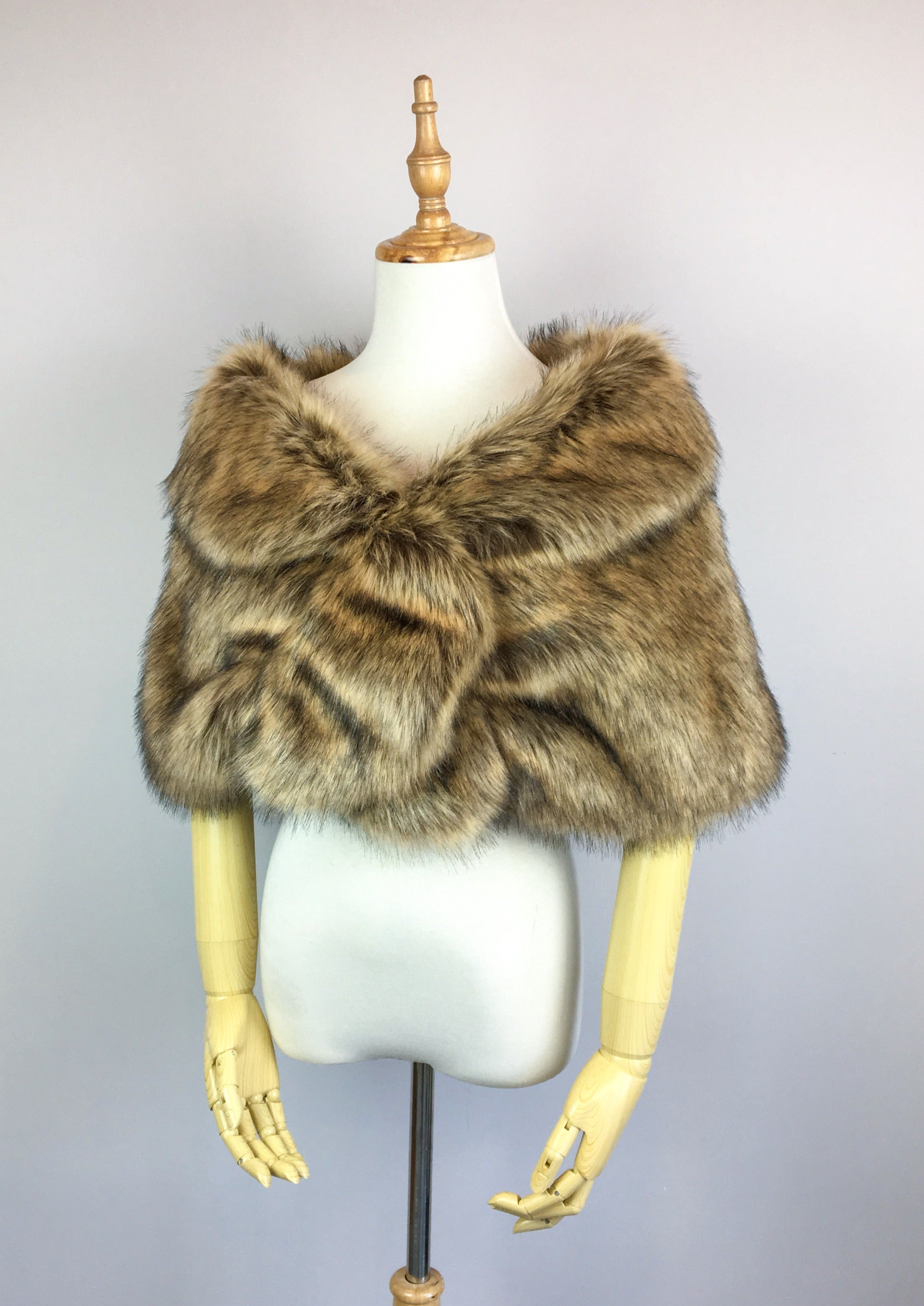 Brown Fur Wrap (Blair Brw03) – Sissily Designs