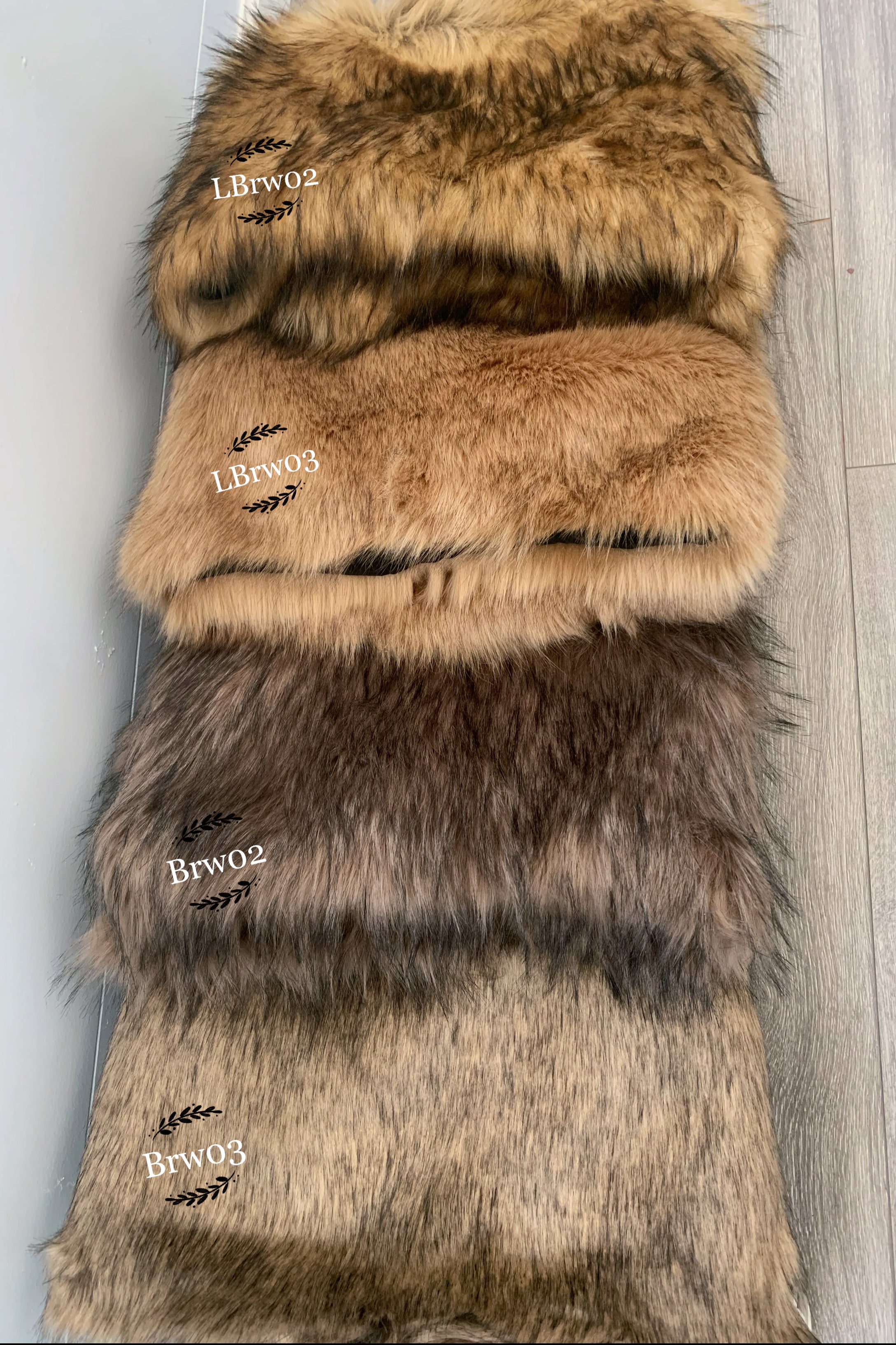 Brown Fur Shawl (Lilian LBrw02) – Sissily Designs